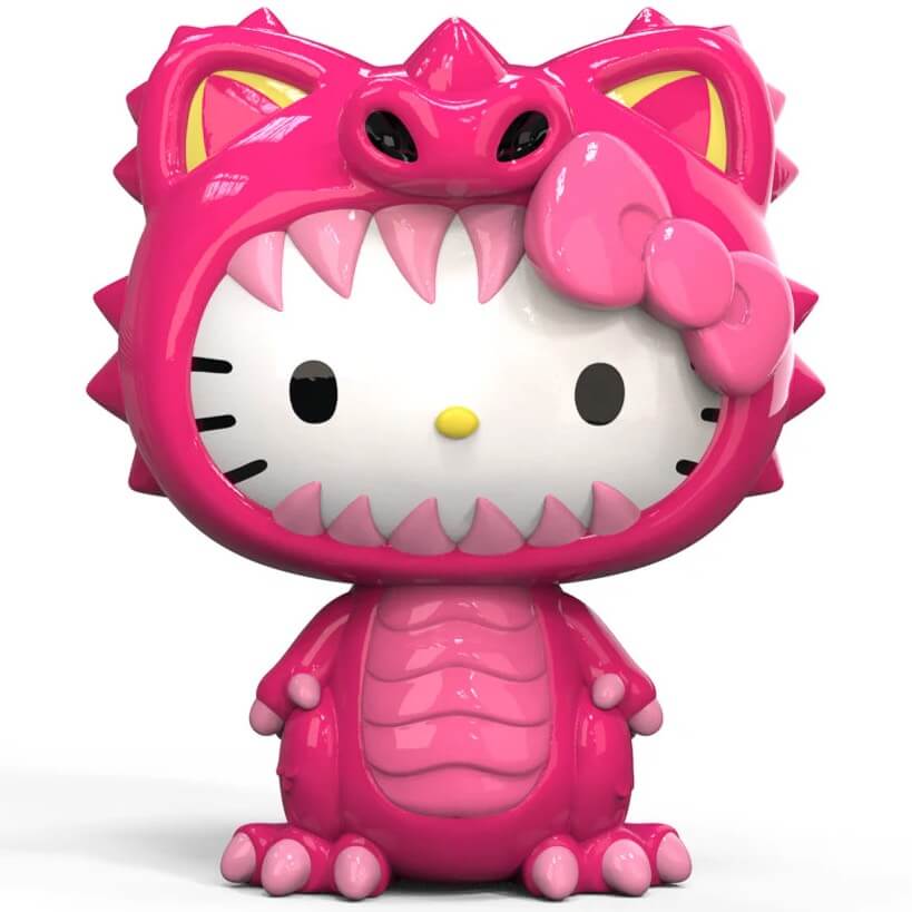 36" Pink Kaiju Monster Art Giant Hello Kitty created by Sanrio