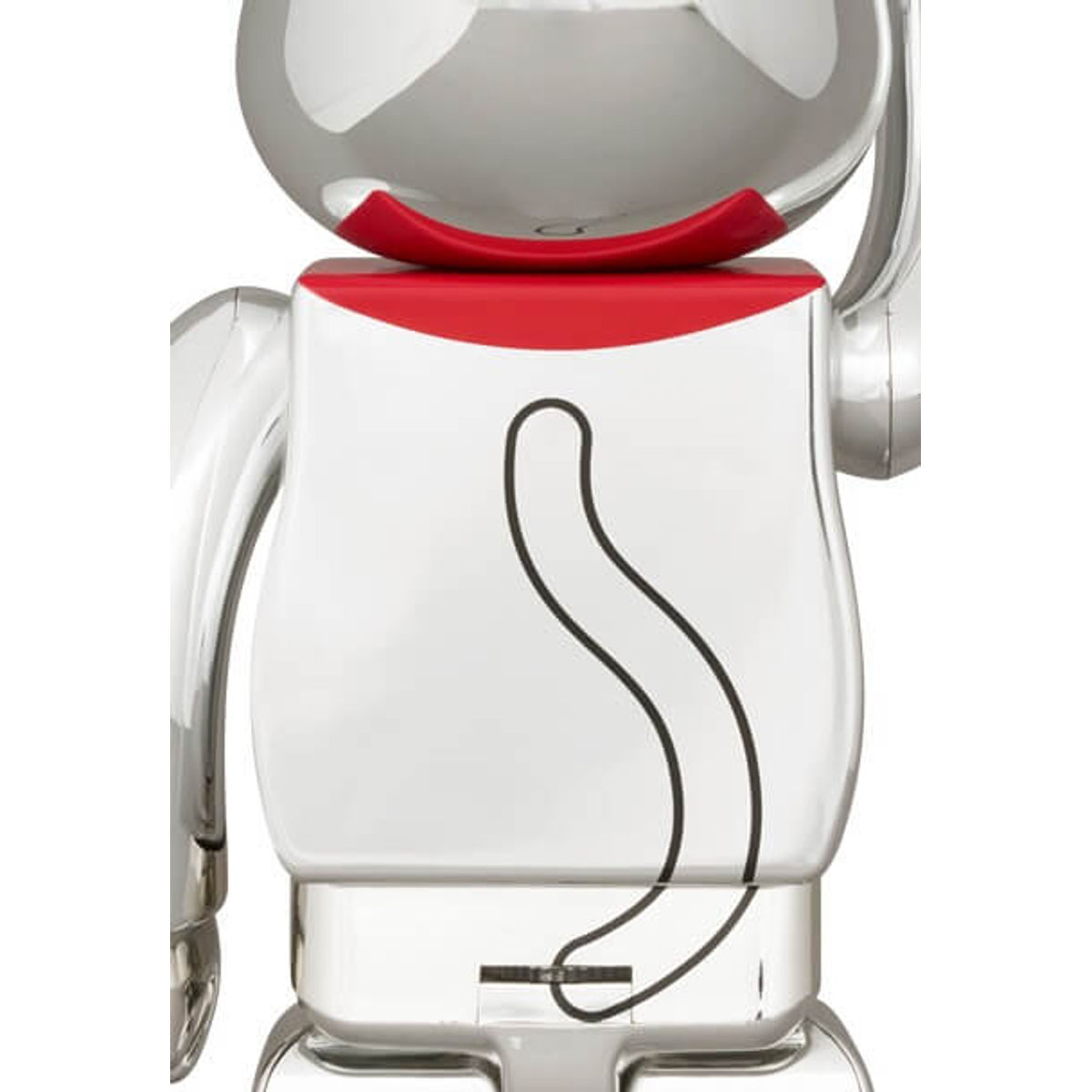 400% Lucky Cat Silver Plated Luminous Bearbrick created by Medicom