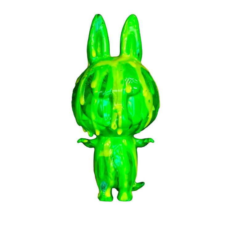 Artsy Drip Labubu Orange/Green created by Teeewizzle (Thad Wilkes)