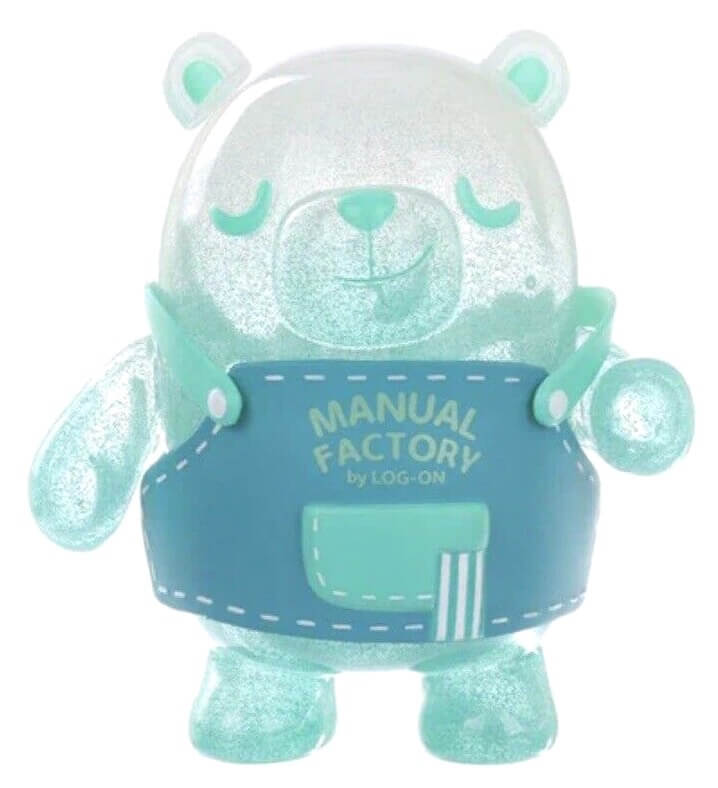 Blue Glitter Factory Bear created by LOG-ON