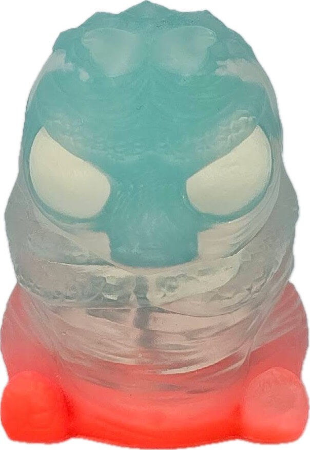 Light Blue Skelly/Coral Bottom - Double Cast Gus created by Glow Man Dan