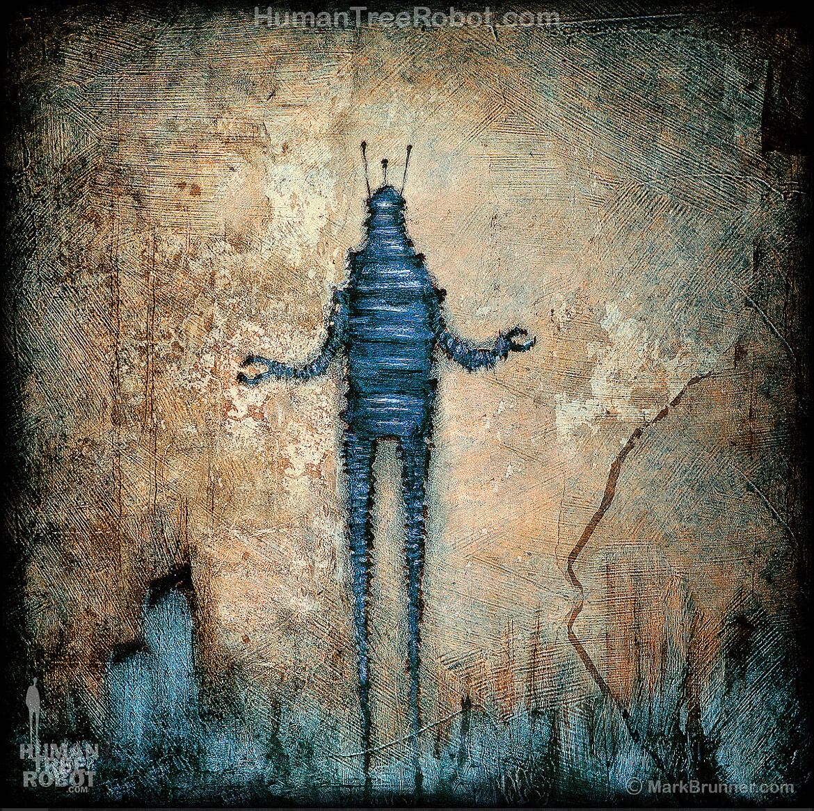 Drip Landscape, Robot C 2 created by HumanTreeRobot