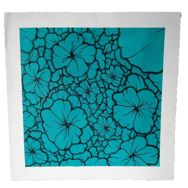 Floral Pathways Blue created by David Stevenson