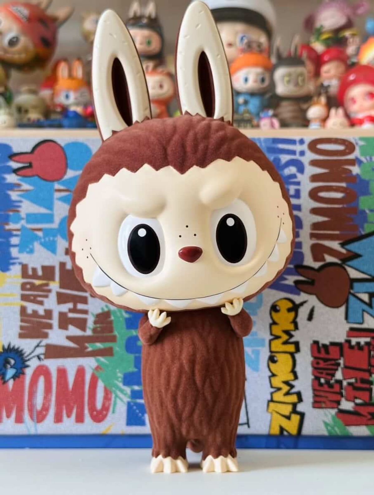 Labubu Fuzzy Brown created by Kasing Lung