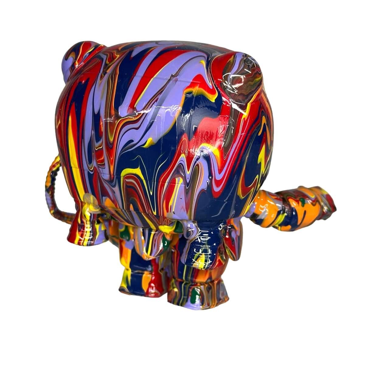 Labubu MaK rainbow figure created by Teeewizzle (Thad Wilkes)