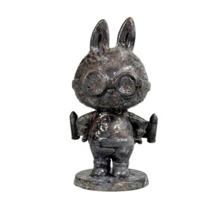 Labubu Stone statue figure created by Teeewizzle (Thad Wilkes)