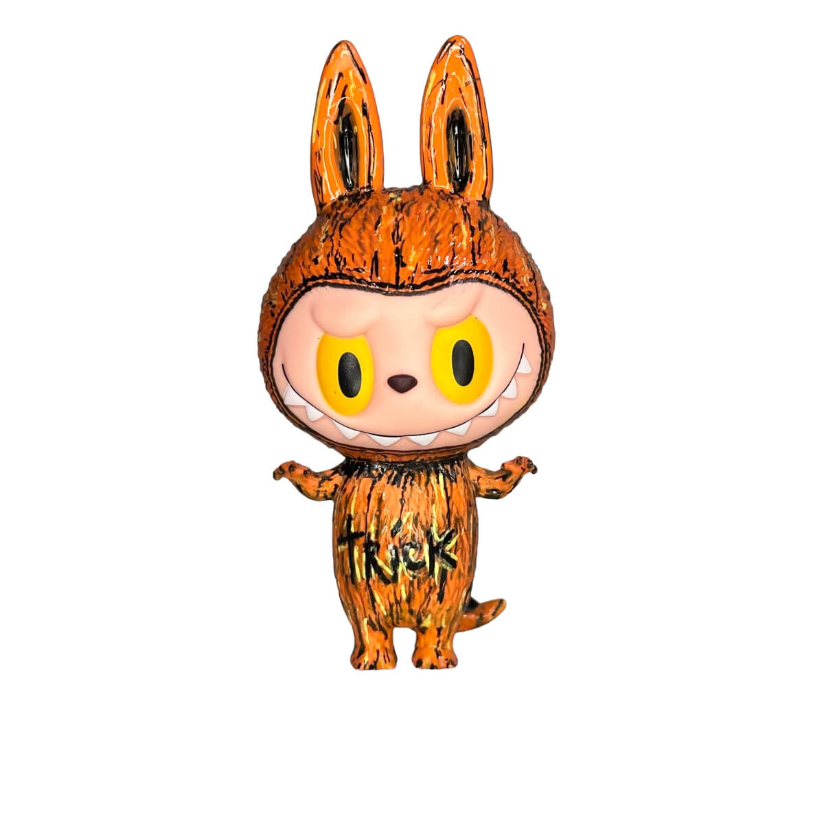 Labubu Trick or Treat yellow eyes created by Teeewizzle (Thad Wilkes)