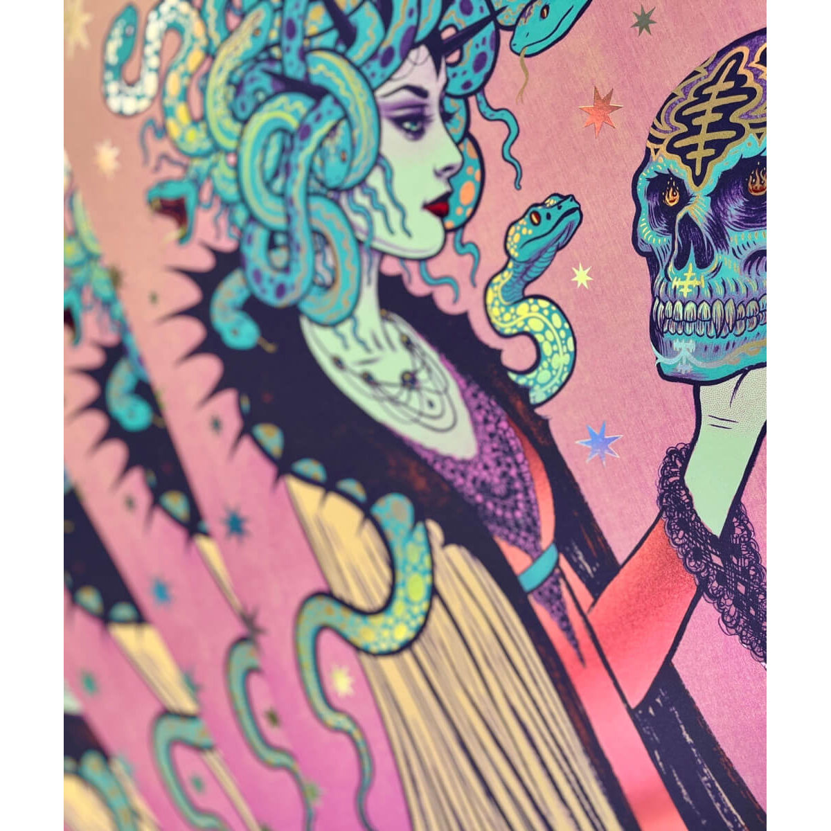 Medusa : Rainbow Holograph created by Tara McPherson
