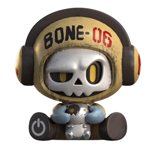 Mr.Bone Baby Bone Apocalyptic Traveler created by D.A.T. Studio