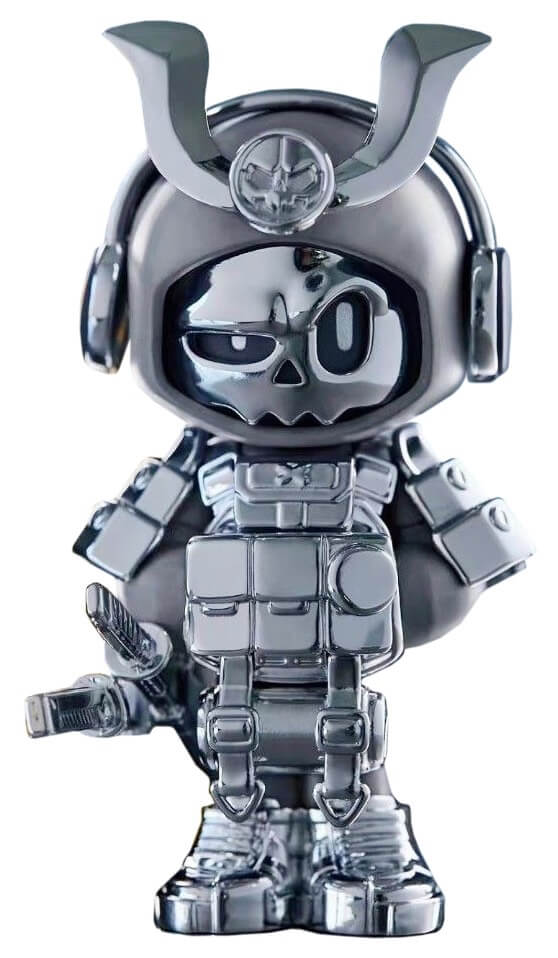Mr. Bone Samurai Chrome Silver created by Mr. Bone Toys (Lao Liu)