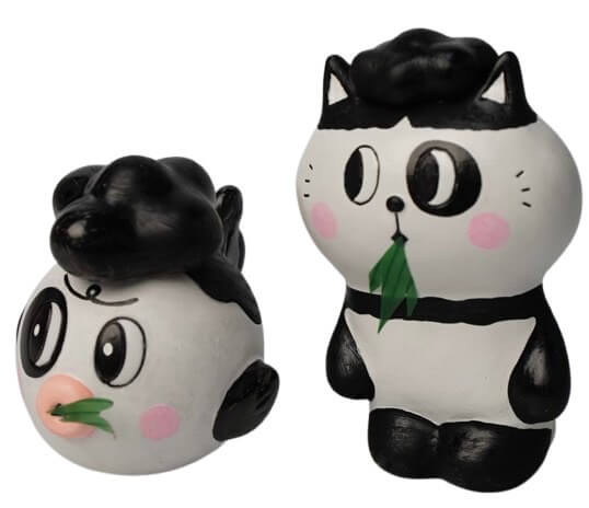 Panda Kiyo and Kin-chan created by Cafe de Bollo (Helen Tam)