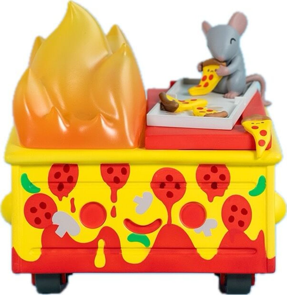 Pizza Rat Dumpster Fire - Extra Cheese Edition created by 100% Soft
