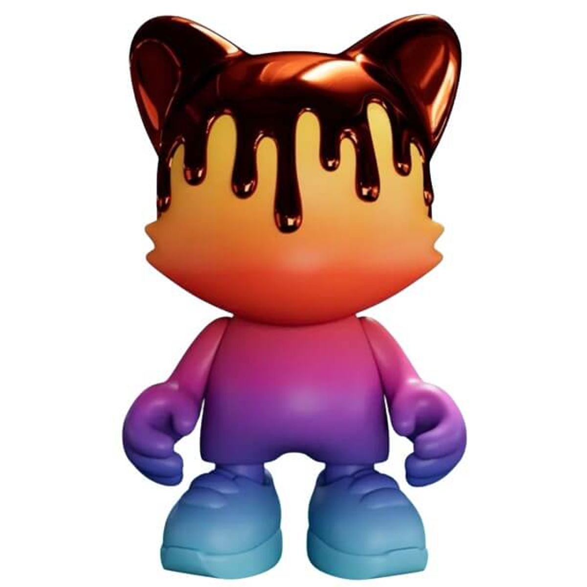 Red Rainbow Chrome Drip UberJanky created by Superplastic