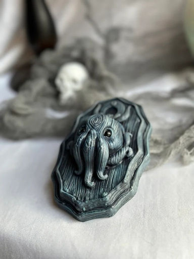 Squid God Plaque - Teal and Magenta created by The Pickled Pumpkin ...