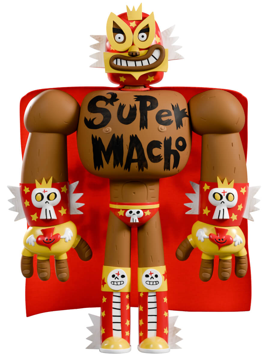 Super Macho (Luchador) created by Jorge R. Gutierrez