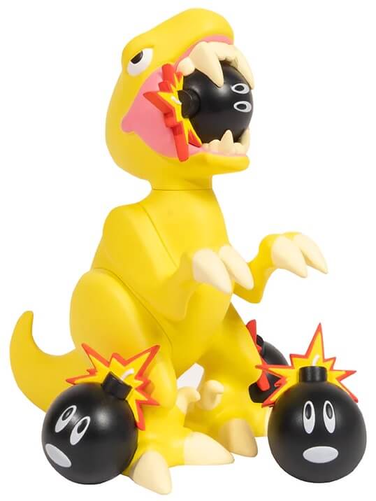 Yellow Adam Bomb Raptor created by The Hundreds, Elbo Glass