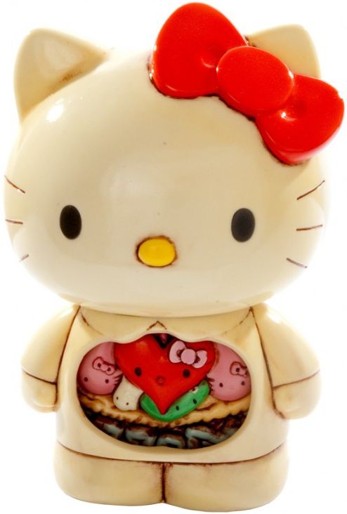 Hello Kitty Anatomy - Antiqued created by Dr. Romanelli