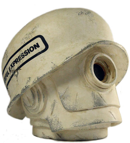 White Severed LW 53 Bot Head created by Ashley Wood