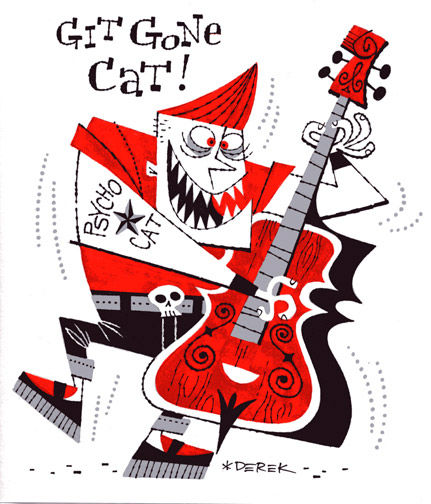 Psycho Cat created by Derek Yaniger