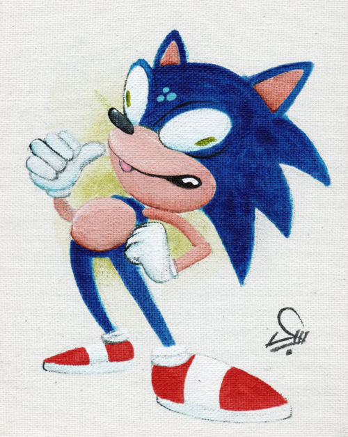 Sonic, the Freakhog created by Sergio Mancini