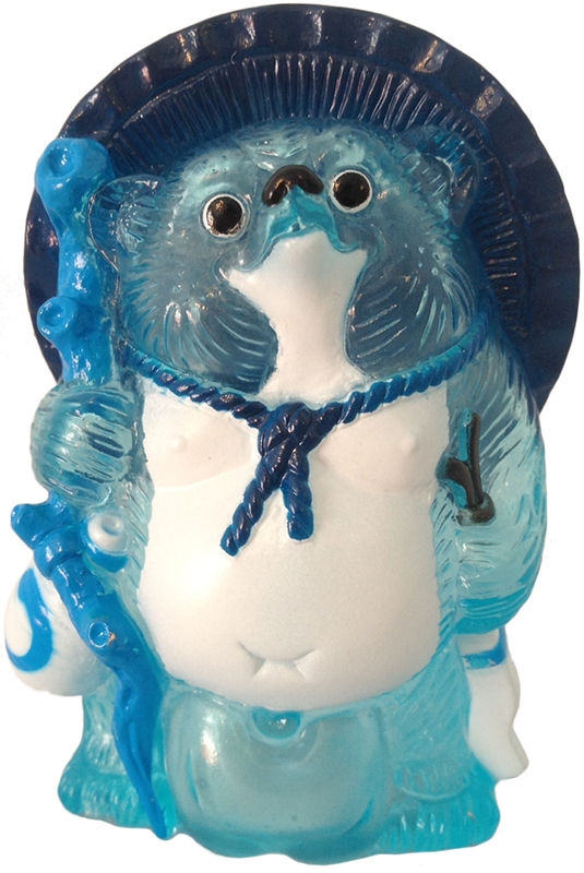 Mini Tanuki - Clear Blue created by Real X Head (Mori Katsura)