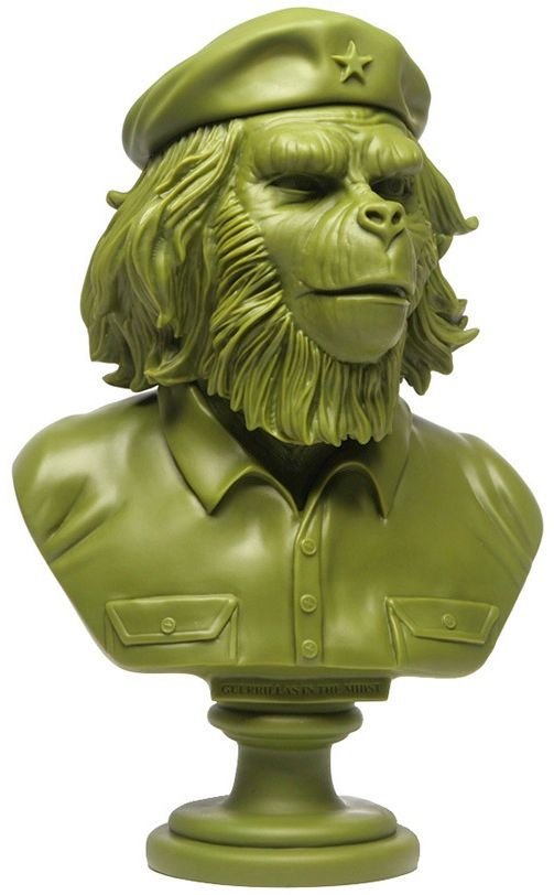 Rebel Ape Bust - Army Green created by SSUR