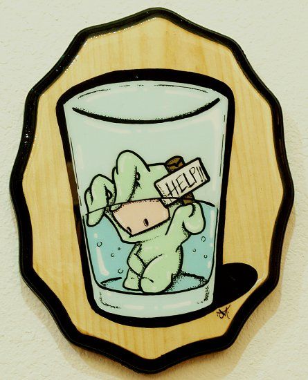 Glass Half Empty created by Ninobuni (Juan Muniz)