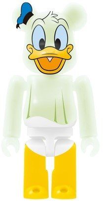 Donald Duck Be@rbrick - Ghost Ver. created by Disney