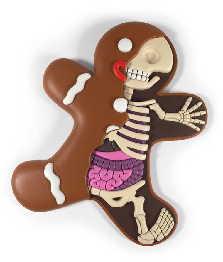GINGERBREAD MAN DISSECTED (MASTER SCULPT) created by Jason Freeny