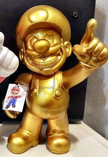Mario Grin - Gold created by 8Deuce8, Ron English