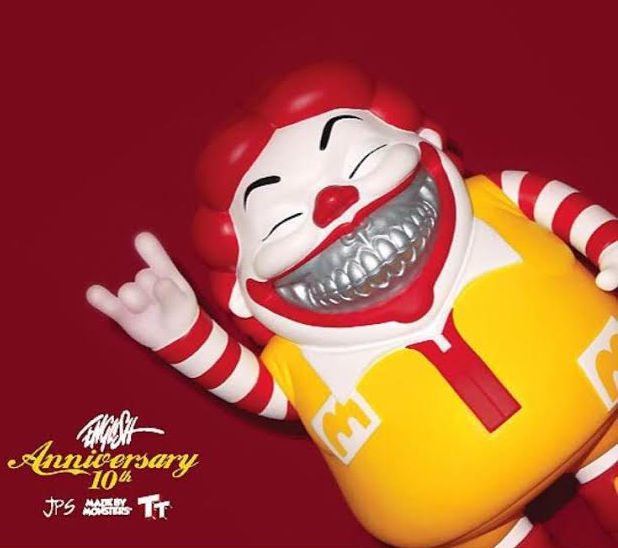 MC Supersized Grin - Platinum Grin created by Ron English