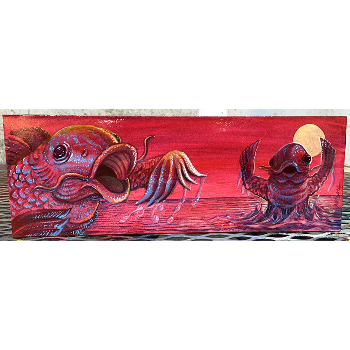 Original painting Koijarus Kaiju Fish created by Mark Nagata