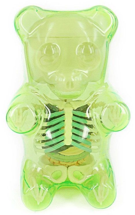 Gummi Bear Anatomy Puzzle Toy - Green created by Jason Freeny