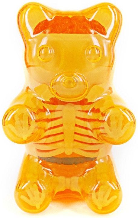 Baby Clear Gummi Bear Funny Anatomy - Orange created by Jason Freeny