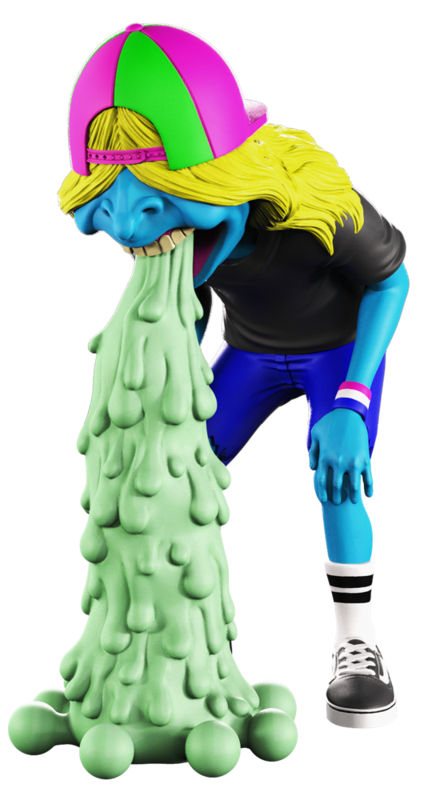 Vomit Kid created by OKEH