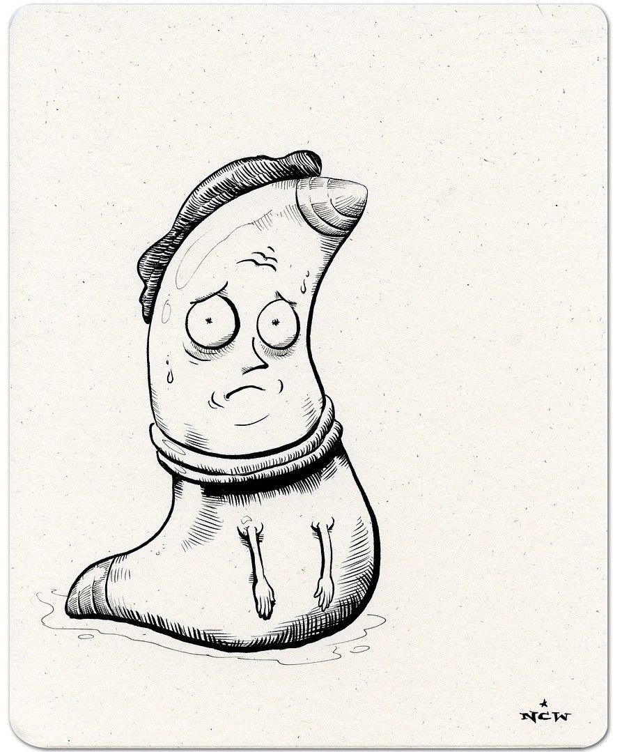 Rick and Morty - Jerry Slug created by N.C. Winters