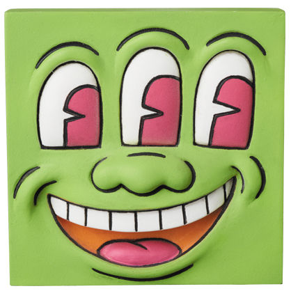 Mini VCD Three Eyed Smiling Face created by Keith Haring