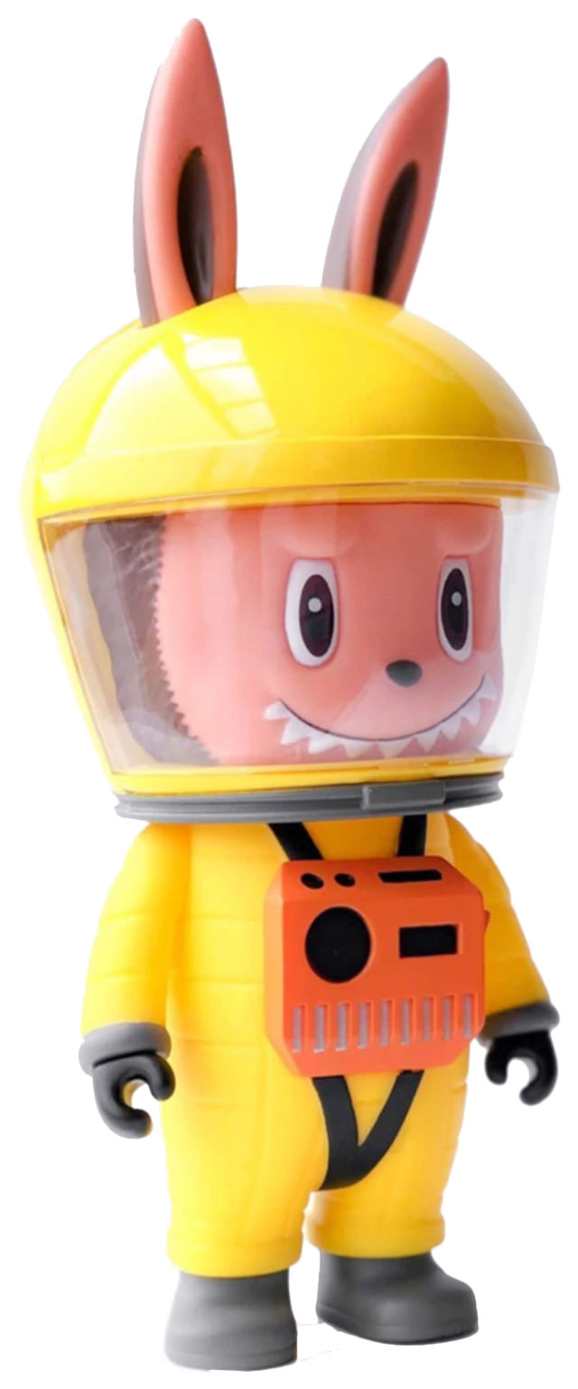 Yellow Labubu Astronaut created by Kasing Lung
