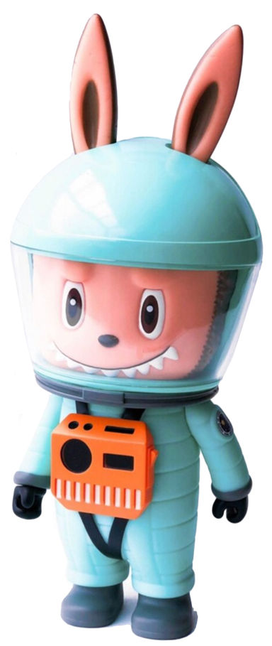 Yellow Labubu Astronaut created by Kasing Lung