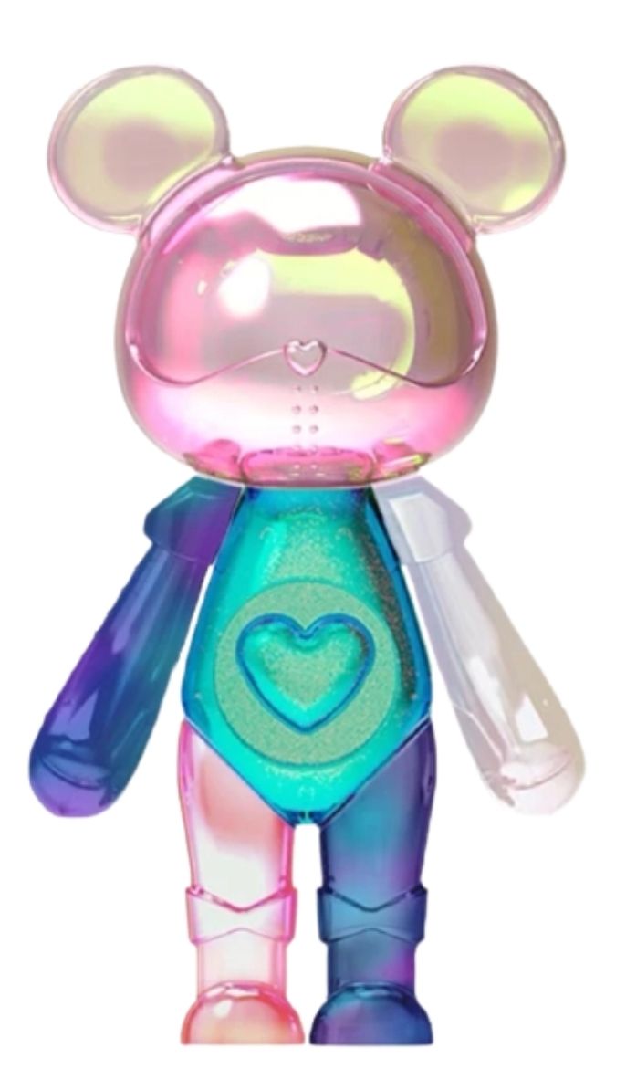 Pink Multi Color Cosmos Bear created by Cosmos