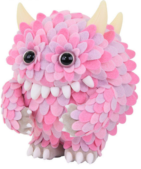 Pink Artist Monster Fluffy created by Horrible Adorables