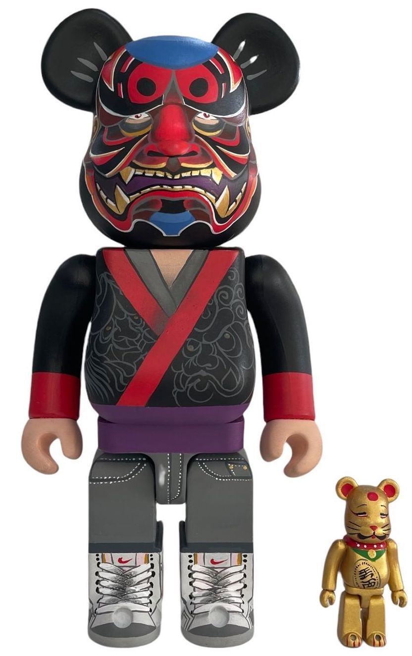 100% + 400% Caburierito Bearbrick created by Gabriel Carpio