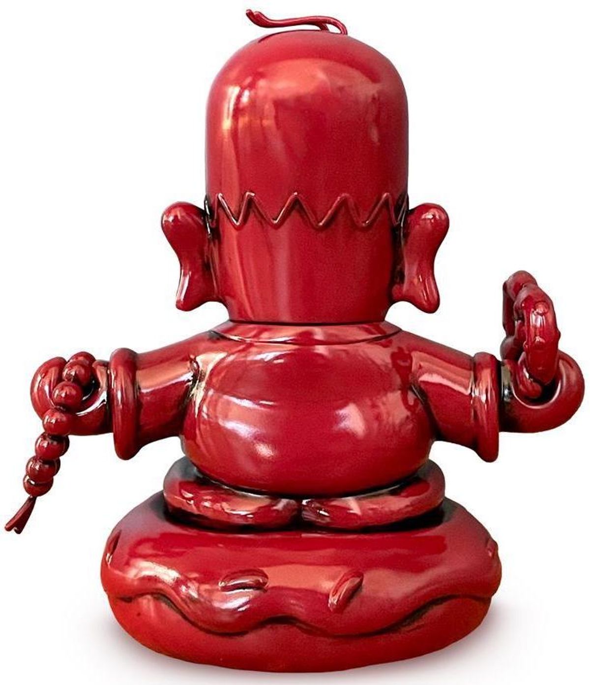 7" Vermilion Red Homer Buddha : The Simpsons created by Matt Groening