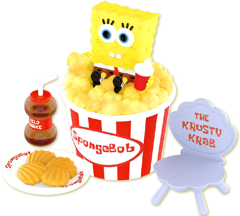Popcorn Spongebob created by Nickelodeon, Stephen Hillenburg