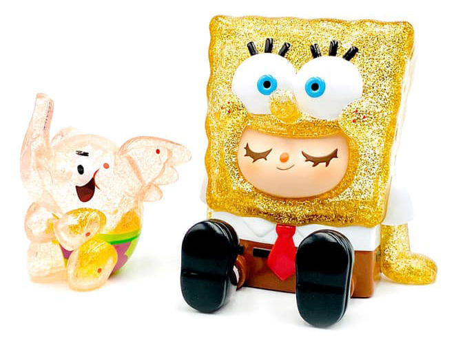 Gold Glitter Spongebob Squarepants x Greenie & Elfie created by ...