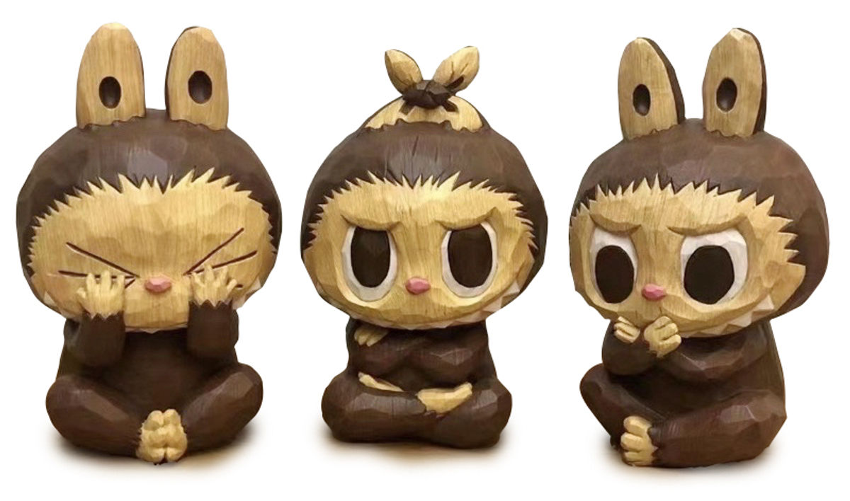 Three Wise Labubu created by Kasing Lung