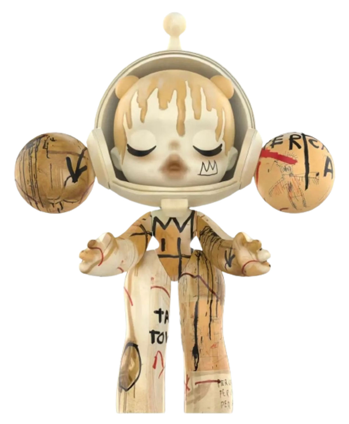 1000% Mega Skullpanda x Jean-Michael Basquiat created by Skullpanda (Xiong Meow), Jean-Michel ...